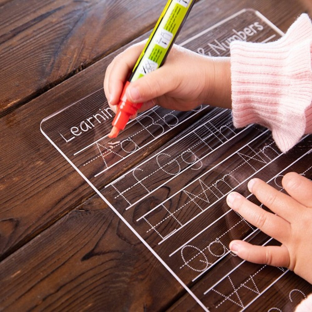 Personalised Write and Wipe Alphabet Board - Aussie School Writing ...
